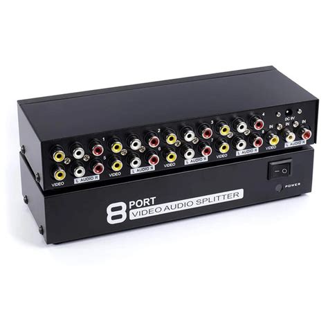 Av Switch Rca Switch 8 Inputs 1 Output Audio Video Selector For 8 Media