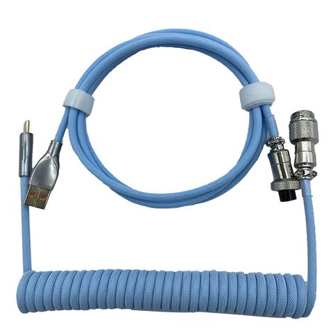 Gaming Keyboard Cable Professional Retractable Sturdy Connector Coiled Keyboard Cable For