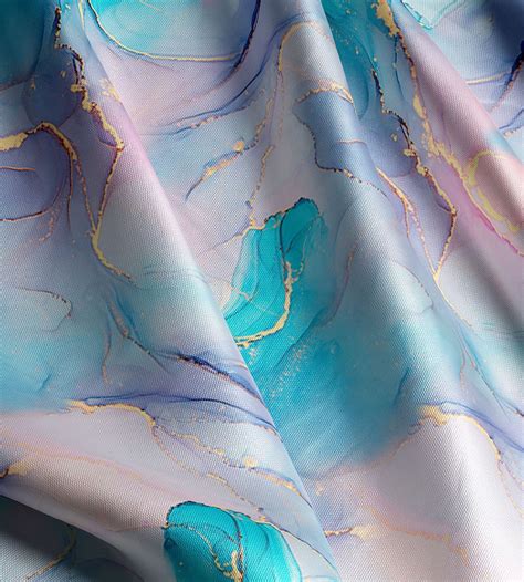 Aqua Dreamscape Fabric