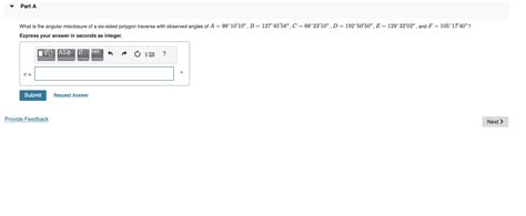 Solved Part Aexpress Your Answer In Seconds As
