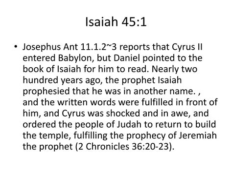 Commentary On Isaiah Chapter 45 Content Outline Thinking Problem Pptx
