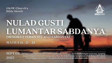 Ibadah Minggu 03 September 2023 Gkjw Ngagel Youtube