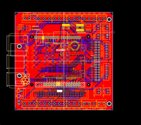 Pcb Shield Arduino Raspberry Easyeda Open Source Hardware Lab