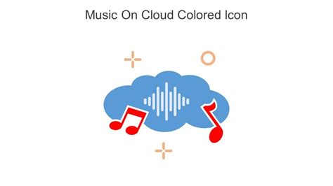 Music On Cloud Colored Icon In Powerpoint Pptx Png And Editable Eps Format Ppt Presentation