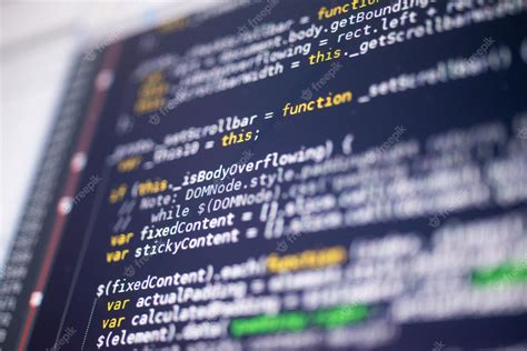 Premium Photo Javascript Code On A Monitor