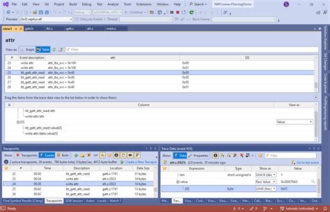 Recording Nrfconnect Gatt Operations With Software Tracing Visualgdb