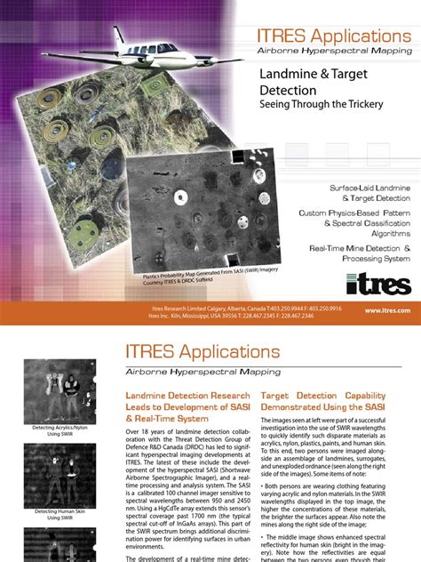 U10042 01 Landmine Detection Applications Sheet Pdf Infrared Electromagnetic Radiation