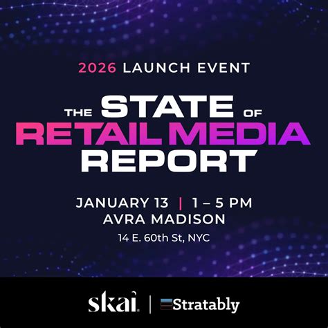 State Of Retail Media Launch Event In Person Stratably