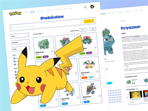 Pokédex Web Version Redesign By Daria Sivova On Dribbble