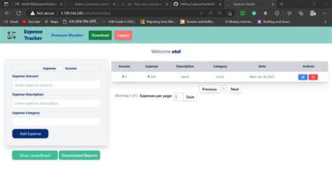 github sasi kanakinti money tracker money tracker using html css
