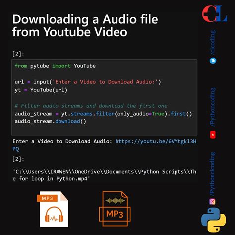 Python Downloading A Audio File From Youtube Video Facebook