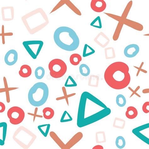 Random Geometric Shapes Pattern Abstract Background Geometrical Simple Illustration Creative