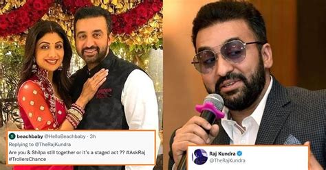 Raj Kundras Savage Reply To A Troll Asking If His Marriage With Shilpa Shetty Is A Staged Act”