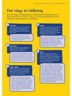 Take 5 Steps To Wellbeing Making Life Better Together Take 5 Steps