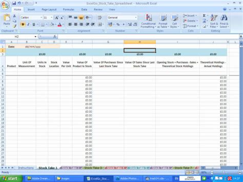 Stocktake Excel Spreadsheet Spreadsheet Downloa Stocktake Spreadsheet Template Excel