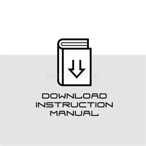 Instruction Manual Line Icon Warning Book Sign Neon Light Speech Bubble Vector Stock Vector