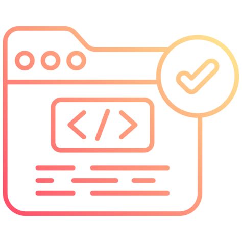 Validation Generic Gradient Outline Icon Freepik