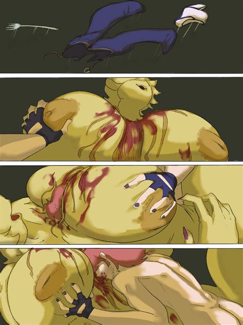 Rule 34 Anthro Ass Big Breasts Blonde Hair Breast Grab Breasts Chica Cally3d Chica Fnaf