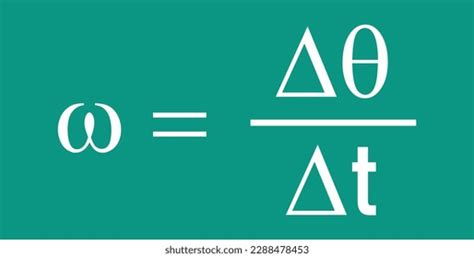 Angular Velocity Formula Physics Vector Illustration Stock Vector Royalty Free 2288478453