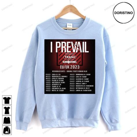 I Prevail Reschedule European Uk 2023 Tour Limited Edition T Shirts