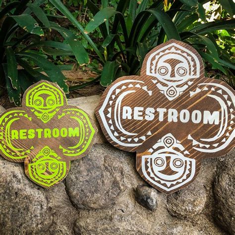 Hawaiian Bathroom Signs Etsy