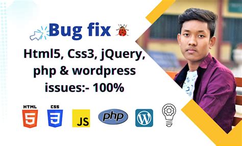 Fix Html Css Js Php Bug Fixing Wordpress Errors Bugs Issues Wordpress Website By Vismodev Fiverr