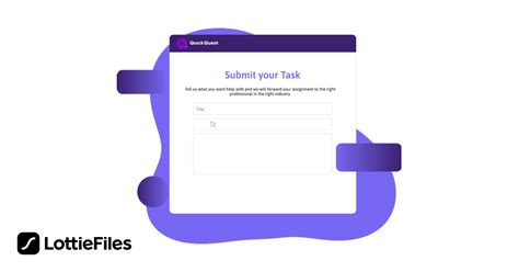 Free Submit Your Task Lottie Json Animation Animation By Rj Lottie Json