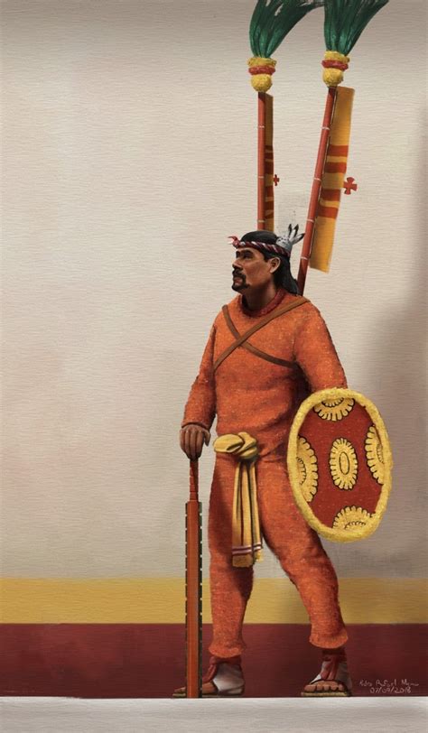 The Tlaxcaltec Pedro Rafael Mena Chultan Warrior Mesoamerican Armor