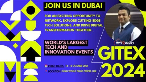 Awsquality On Linkedin Gitex Gitex2024 Techinnovation Dubaitech Networkingopportunities…