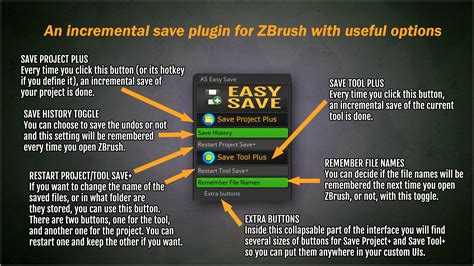 Easy Save ZBrush Plugin FlippedNormals