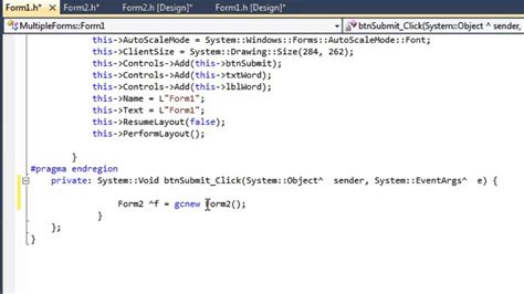 Visual C Tutorial Passing Paramaters In Forms Youtube