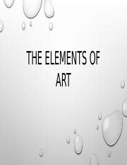 Elements Of Art Space Line Shape Color Value Texture Course Hero