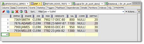 Copying And Pasting Rows Between Grids In Sql Developer