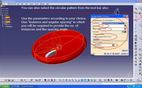 Tutorial Using Circular Pattern In Catia V5 Grabcad Tutorials
