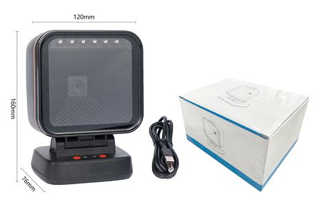 D Barcode Fixed Platform Scanner Desktop Wired Usb D D Bar Qr Code Reader Omni Directional