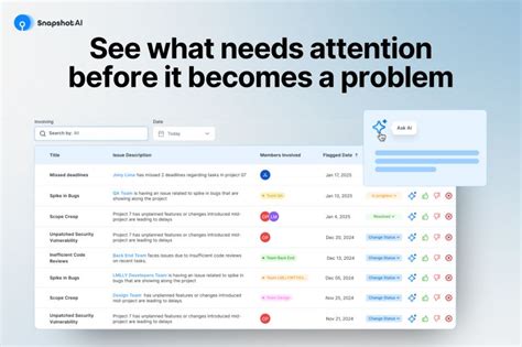 snapshot ai automatically identifies potential risks in your codebase
