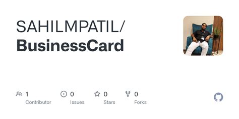 Github Sahilmpatil Businesscard