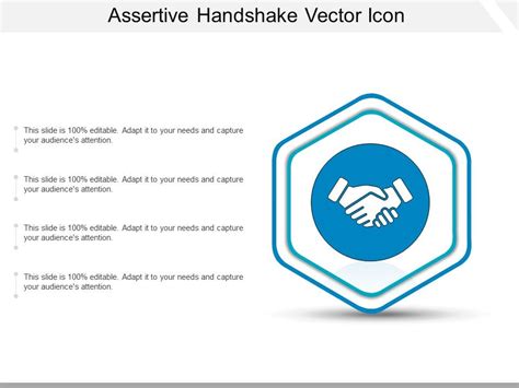 Assertive Handshake Vector Icon Ppt Powerpoint Presentation Gallery Objects Pdf