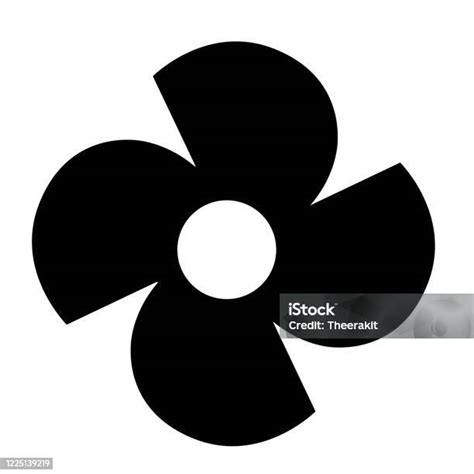 흰색 배경에 프로펠러 벡터 아이콘 플랫 스타일 웹 사이트 디자인 로고 앱 Ui에 대한 팬 아이콘 추상 팬 기호입니다 배지에 대한