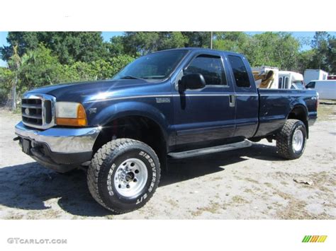 2001 True Blue Metallic Ford F250 Super Duty Xlt Supercab 4x4 64289171