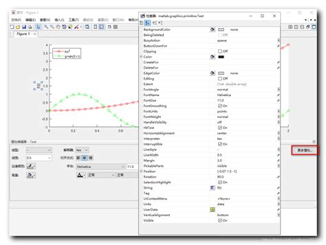 【matlab】基本绘图 图形属性 绘图对象 图形属性界面 坐标轴属性 线属性 文本属性 图形属性设置策略