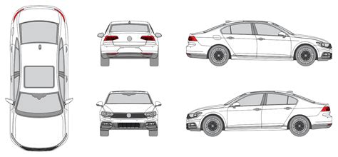 Volkswagen Passat 2019 Vehicle Templates Unleashed