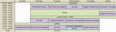 Schedule And Program