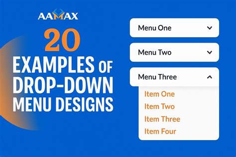 20 Examples Of Drop Down Menu Designs Aamax