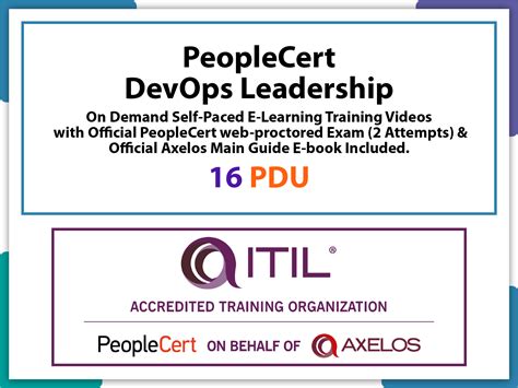 Peoplecert Devops Leadership Elearning And Peoplecert Exam Bundled Offer 24 Pdus Pdutraining