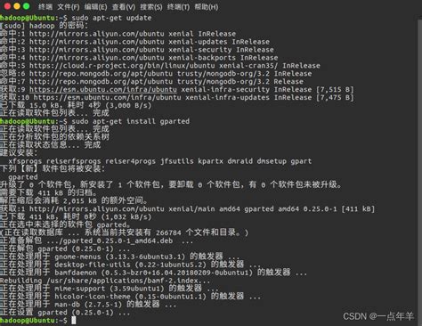 Ubuntu中 Gparted分区编辑器的安装，卸载与启动怎么启动gparted镜像 Csdn博客