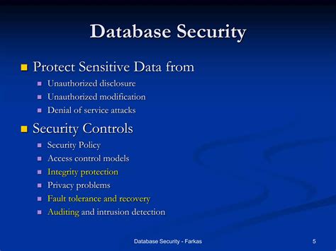 Database Security Designppt