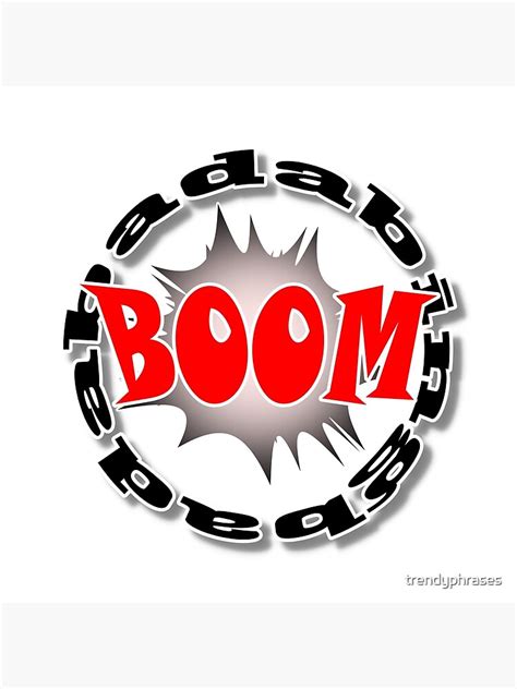 Cartoony Style Bada Bing Bada Boom With Yellow Background Color Canvas Print For Sale By