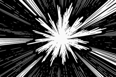 Premium Photo Black Comic Radial Speed Lines Graphic Explosion With Comic Style Lines