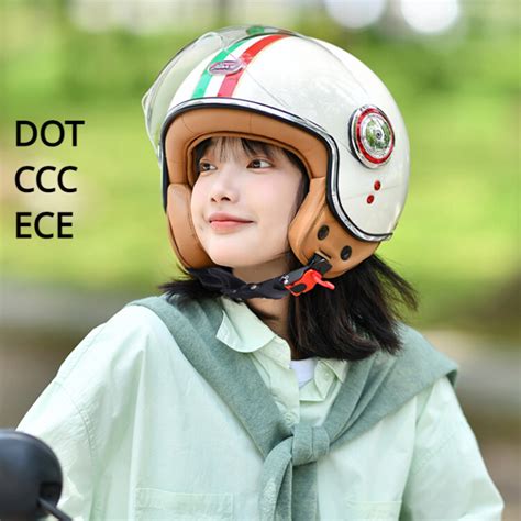 Beon หมวกกันน็อคเปิดหน้าแบบคลาสสิกสำหรับผู้ชายและผู้หญิงสไตล์วินเทจ